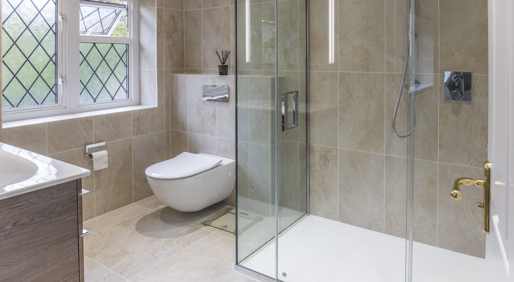 Stylish Grey Shower Room | Crowborough, East Sussex | HKS