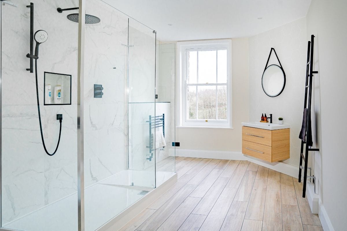 Stylish Grey Shower Room | Crowborough, East Sussex | HKS
